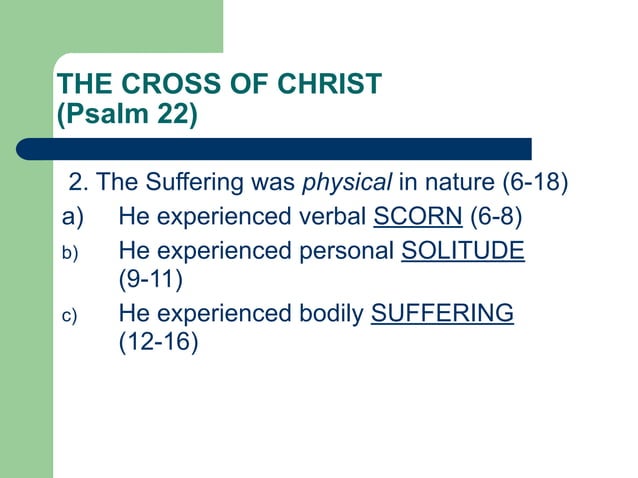 Christology in Psalm 22 | PPT