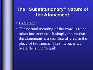 Christology and the Atonement | PPT