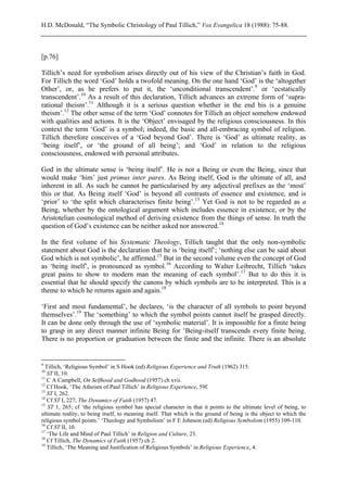 Christology tillich | PDF