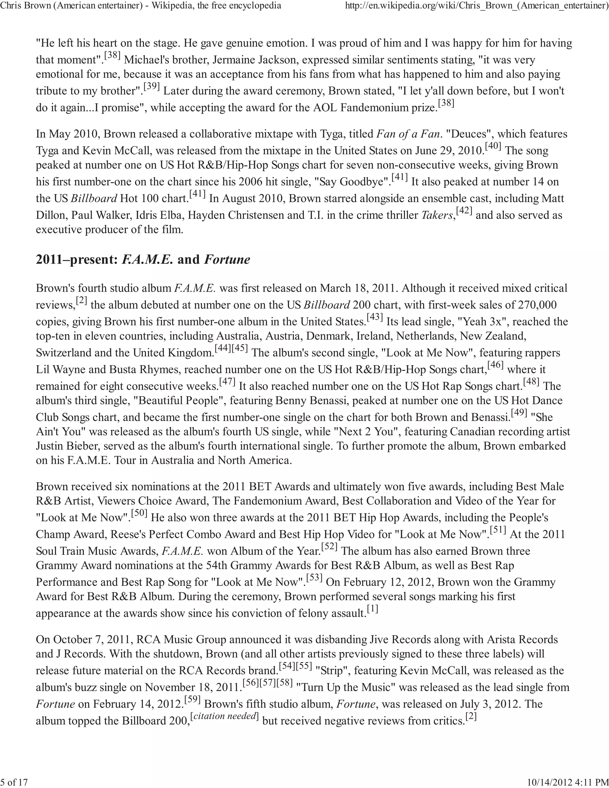 Christopher - CHRIS - Brown (wikipedia) | PDF