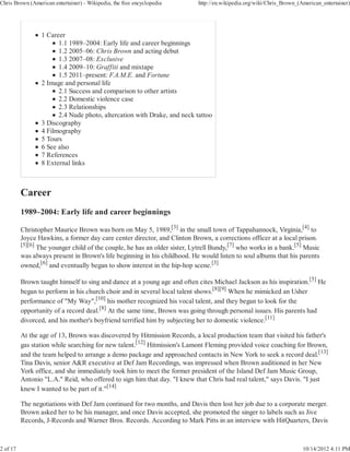 Christopher - CHRIS - Brown (wikipedia) | PDF
