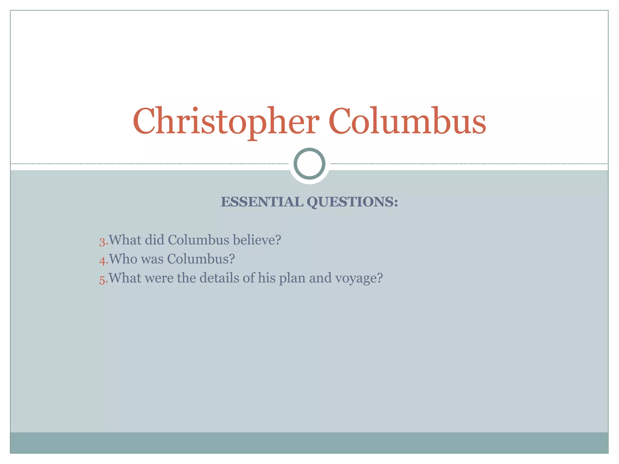 Christopher Columbus | PPT