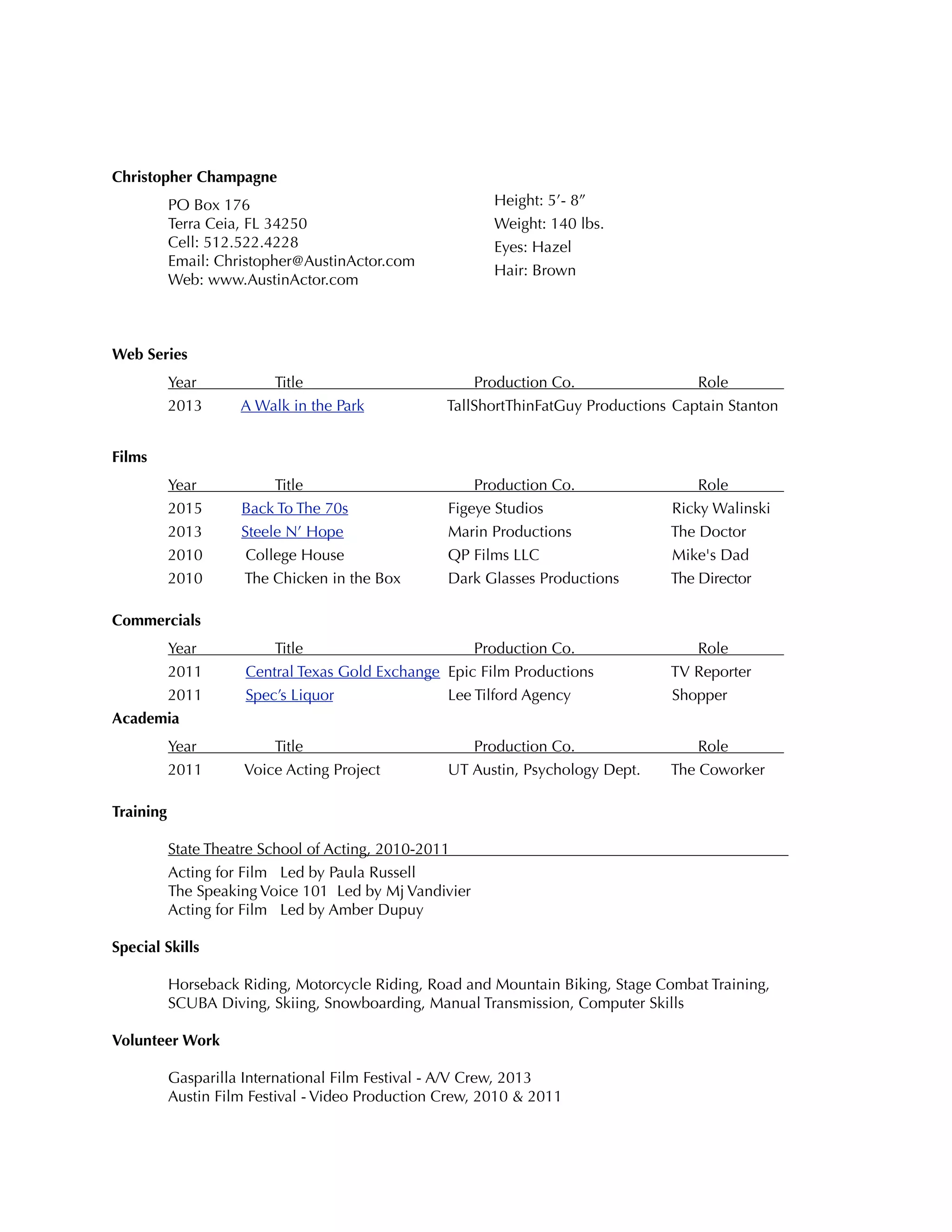 Christopher Champagne | PDF