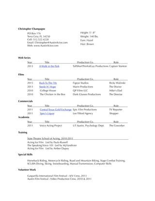 Christopher Champagne | PDF