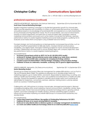Chris Coffey Resume_January 2017 | PDF