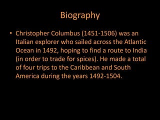 Christopher columbus | PPTX