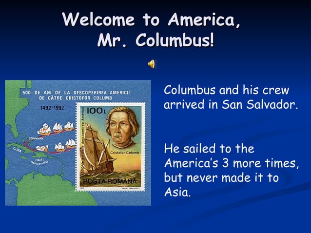 Christopher Columbus | PPT | Cruises | Travel Type