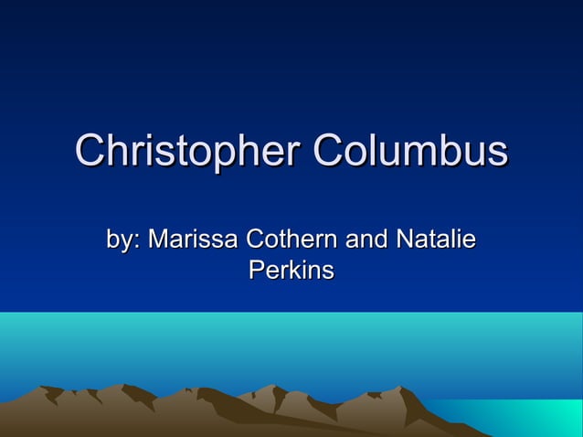 Christopher columbus | PPT