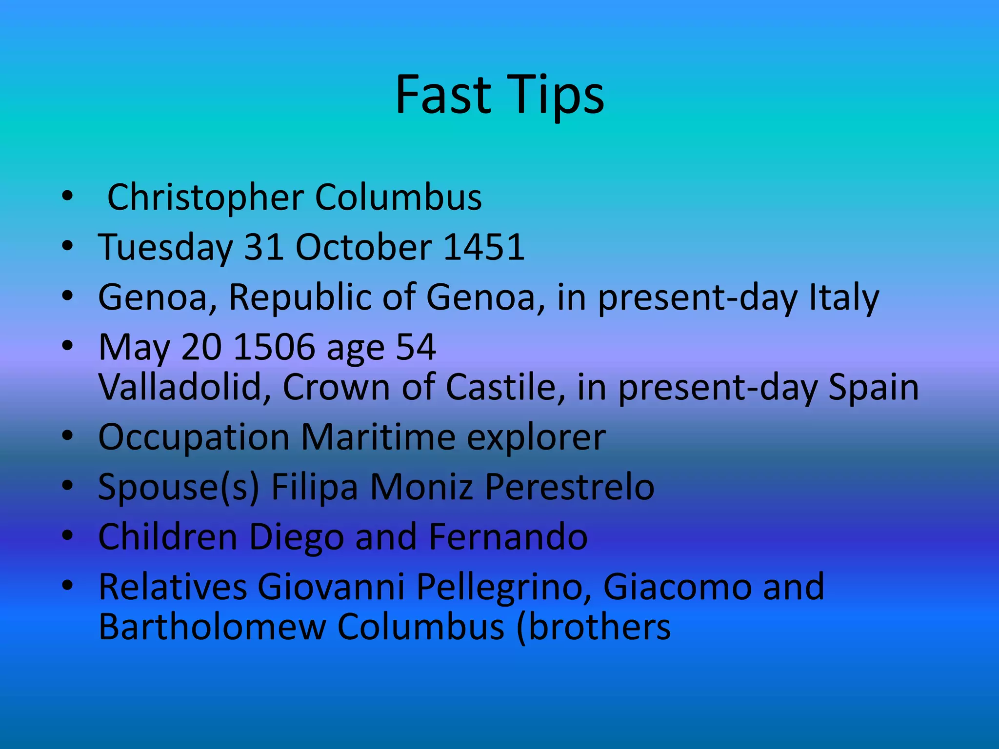Christopher columbus | PPT