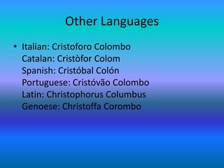Christopher columbus | PPT