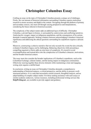 Christopher Columbus Essay.pdf