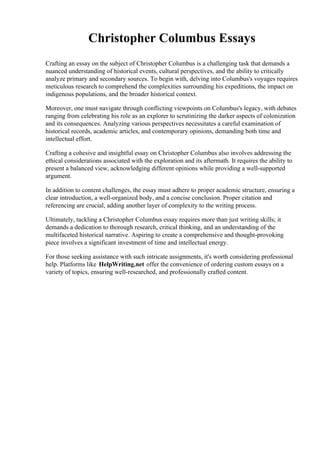 Christopher Columbus Essays.pdf
