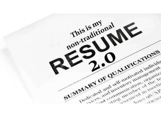 Christopher dye non traditional resume 07 | PPTX | Resume Writing and ...