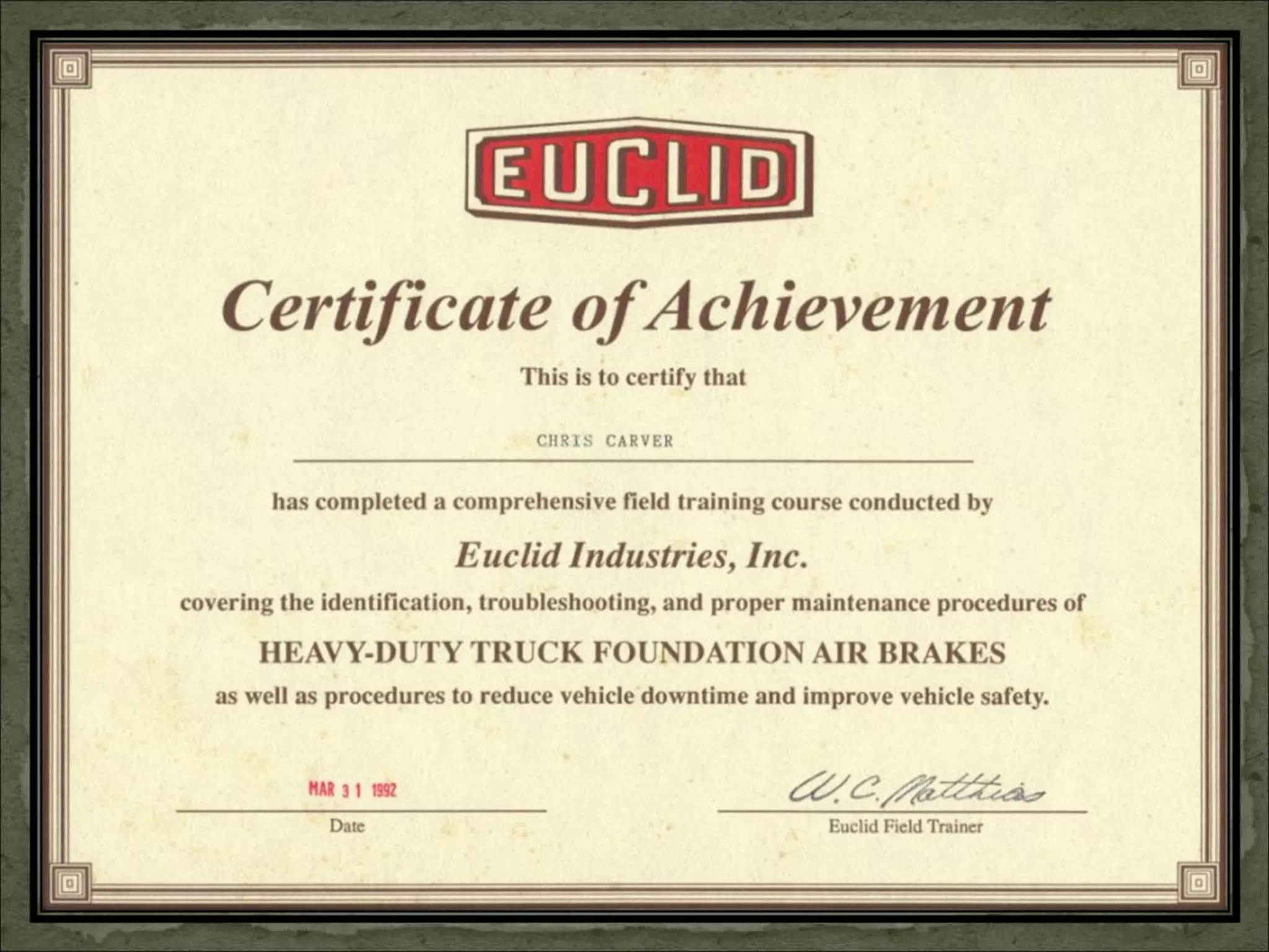 Christopher e carver_jr_certifications | PPT