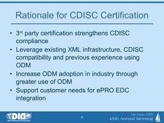 CDISC Certification V1 | PPT