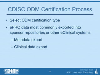 CDISC Certification V1 | PPT
