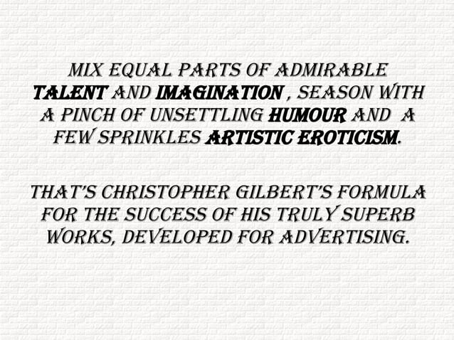 Christopher Gilbert Artwork(En) | PPT