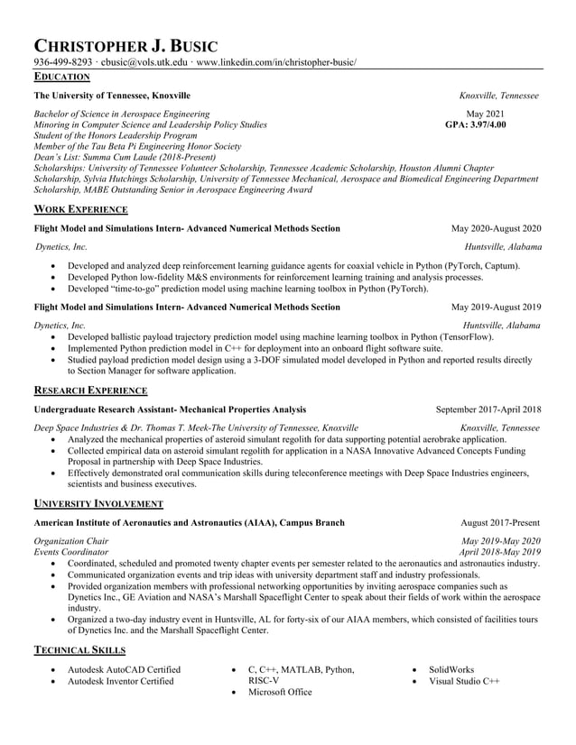 Christopher j. busic_engineering_resume_2020-2021 | PDF