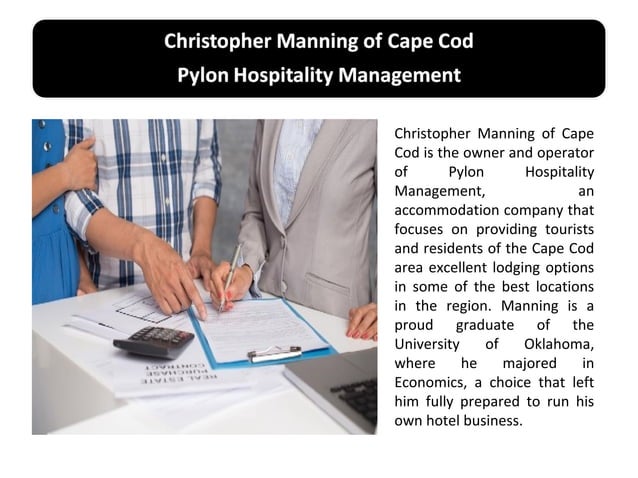 Christopher Manning of Cape Cod Hotel Owner | PPT