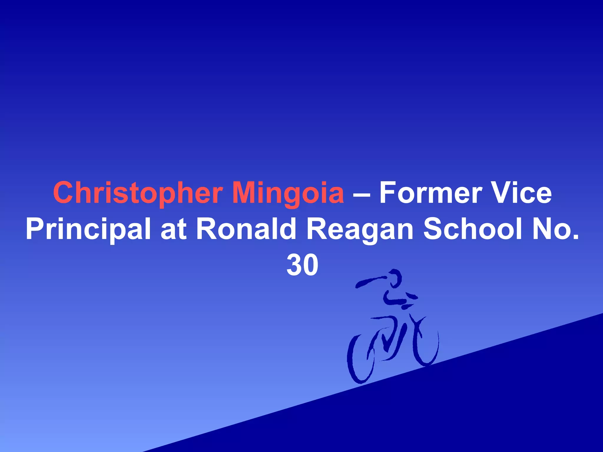 Christopher Mingoia – Former Vice Principal at Ronald Reagan School No ...