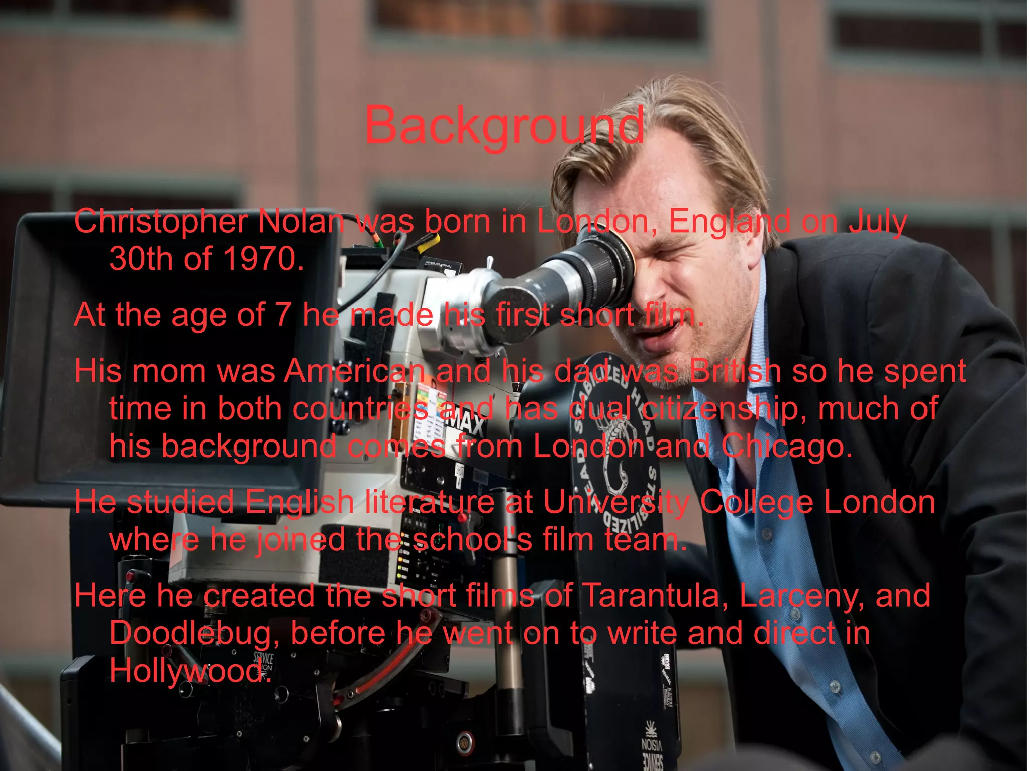 Christopher Nolan | PPT