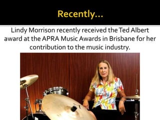 Christopher Sabec Present's Lindy Morrison Defending Musicians Rights | PPT