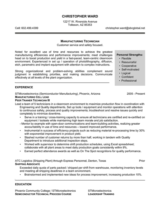 Christopher Ward Resume.01 | Logistics | Business