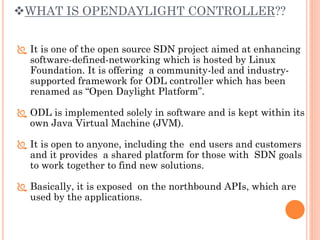 OpenDayLight Load Balanced Switching | PPTX