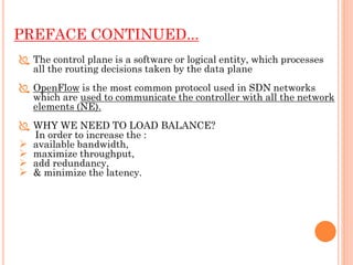 OpenDayLight Load Balanced Switching | PPTX