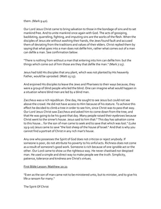 Christ's mission on earth | DOCX | Christianity | Religion & Spirituality