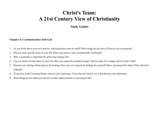 Christ's Team Study Guide | PPT