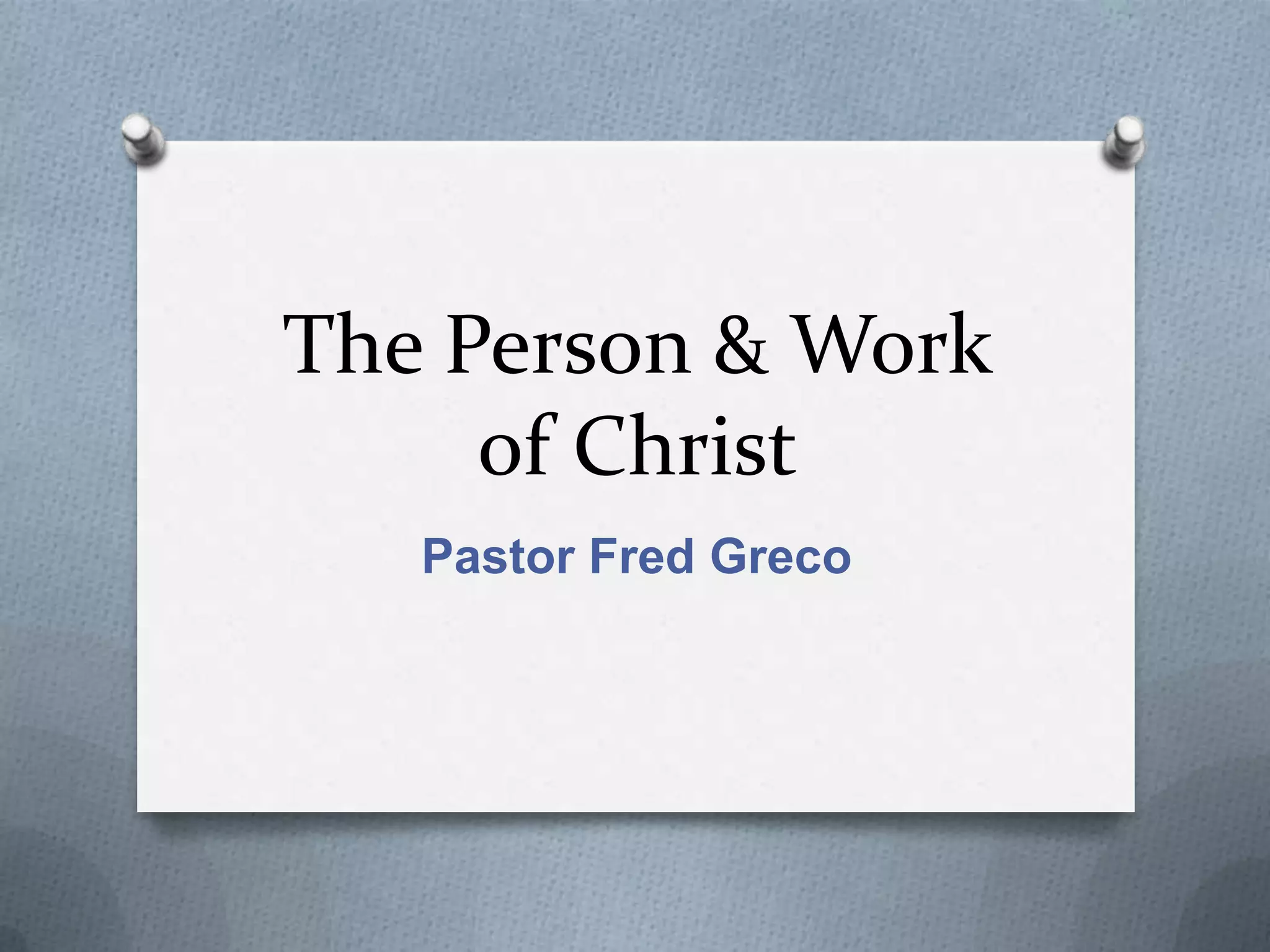 Christ The Mediator | PPTX