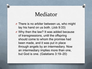 Christ The Mediator | PPT