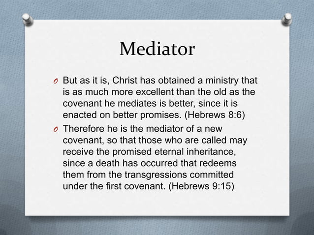 Christ The Mediator | PPT