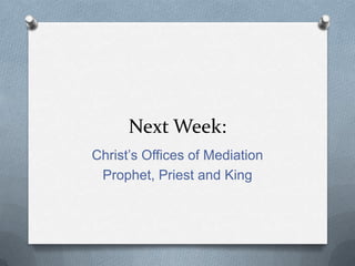 Christ The Mediator | PPT