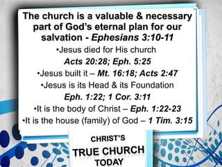 Christ's True Church Today | PPT