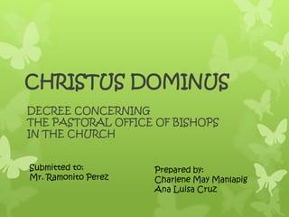 Christus dominus | PPT