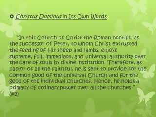 Christus dominus | PPT