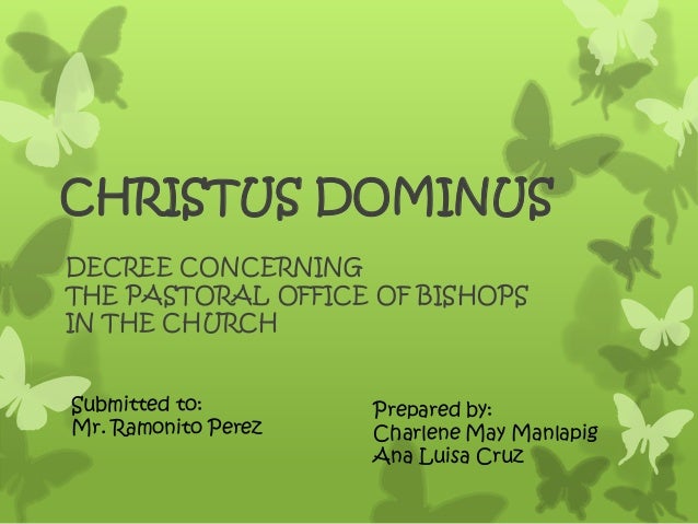 Christus dominus