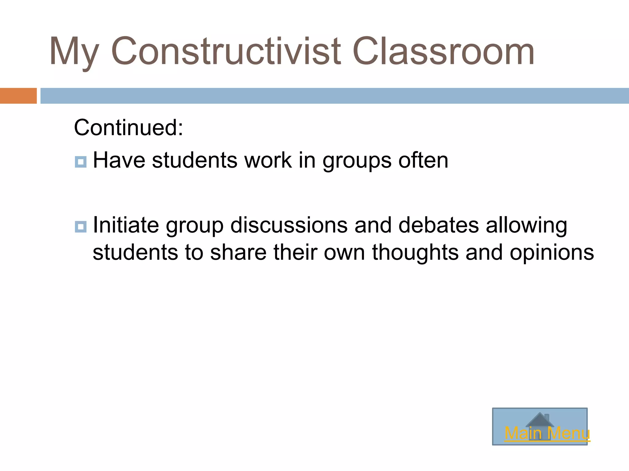 Constructivist Approach to Teaching and Learning | PPTX