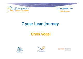 A 7 year lean journey | PDF