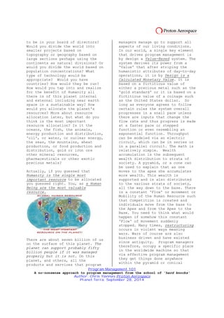 Chris Yiannas Program Management 101 | PDF