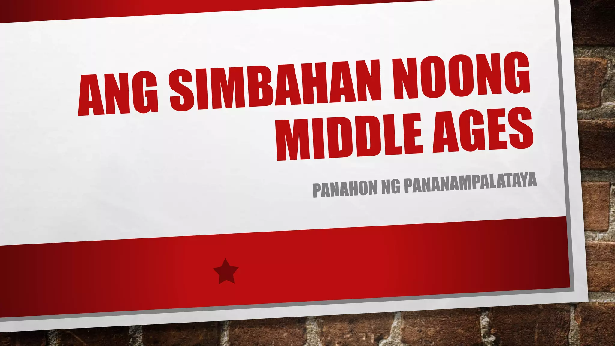 Ang Simbahan noong MIDDLE aGES | PPTX