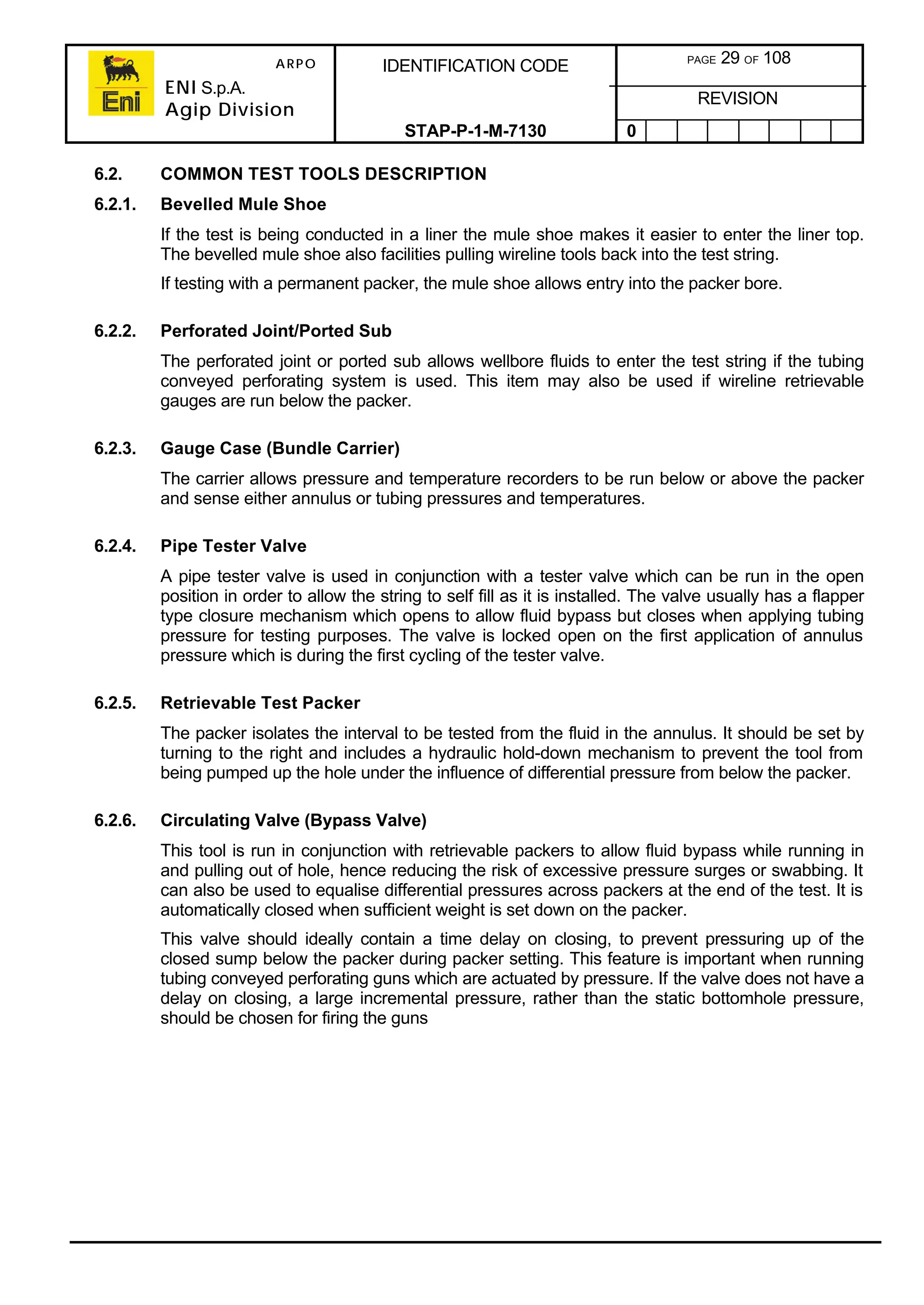 Well test procedures manual | PDF