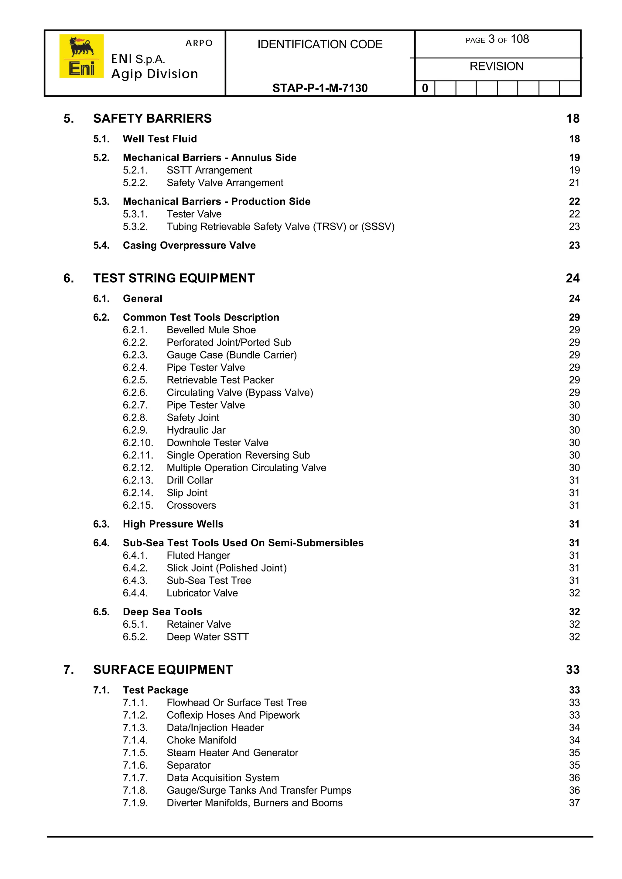 Well test procedures manual | PDF