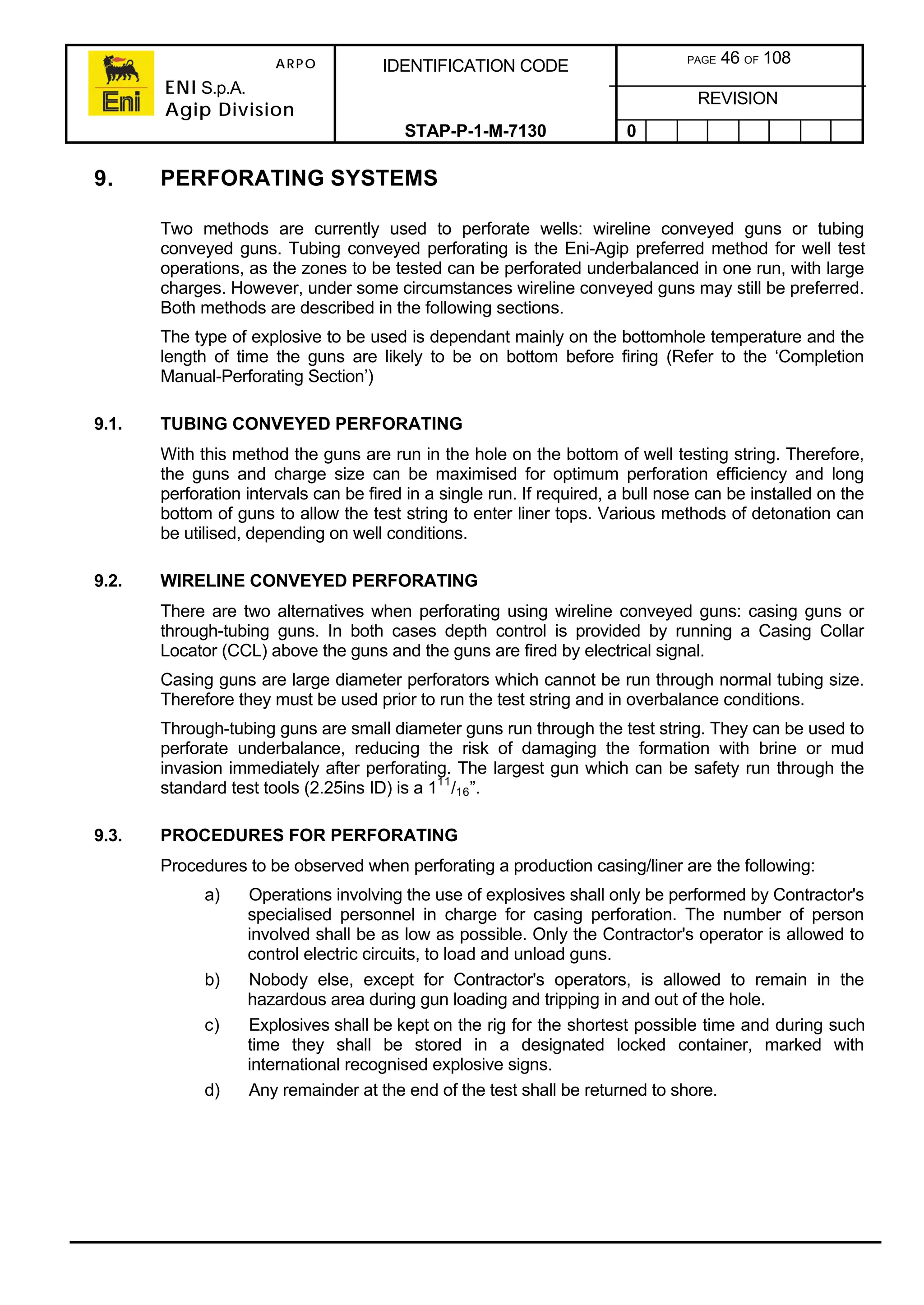 Well test procedures manual | PDF