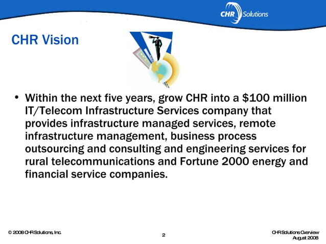 CHR Company Overview | PPT