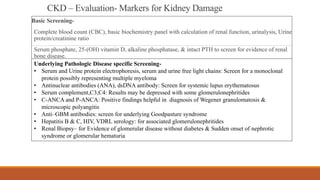 Chronic renal failure update on diagnostic tests | PPT
