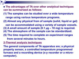 Lecture notes on therm analysis in PowerPoint | PPT