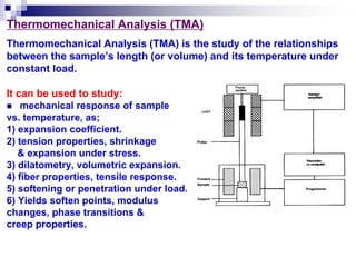 lecture notes of thermal analysis in power points | PPT